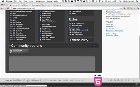 html5 fundamentals modernizr load