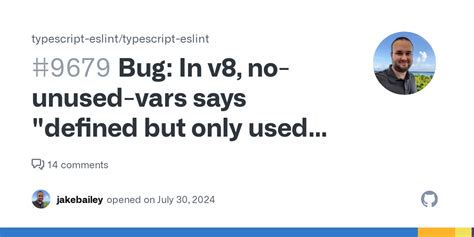 Bug In V8 No Unused Vars Says Defined But Only Used As Type On Import With No Escape Hatch