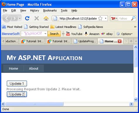 Working With Ajax Package Updateprogress Control In Aspnet Using Vbnet