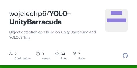Github Wojciechp6yolo Unitybarracuda Object Detection App Build On Unity Barracuda And