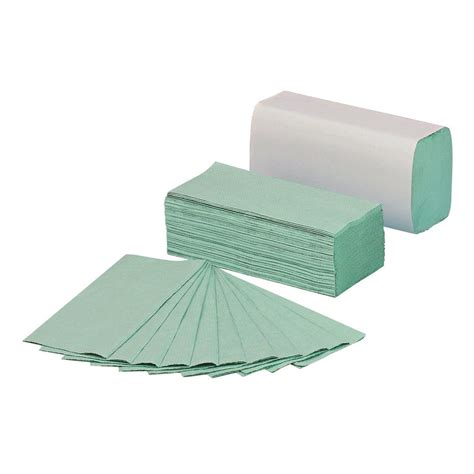 Z Fold 1 Ply Hand Towels Green Pk12 Niche Office Solutions Ltd