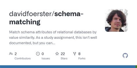 Github Davidfoersterschema Matching Match Schema Attributes Of