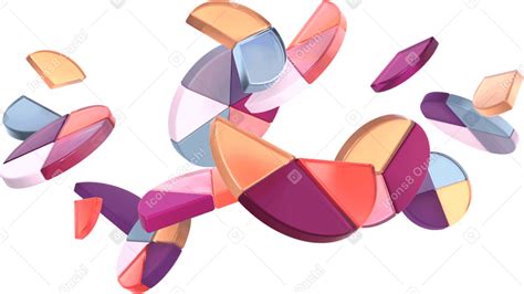 3d 공중에 뜨는 원형 차트 Png Svg