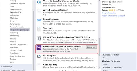 Hodentekmsss Powershell Pro Tools Is A Visual Studio Community Extension That You Can Try Free