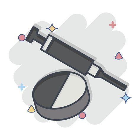 Icône Médicaments En Relation à Hépatologue Symbole Bande Dessinée