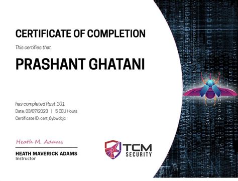 rust tcmsecurity programming continuouslearning