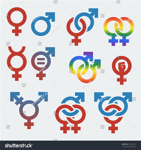 Vector Symbols Sexual Orientation Gender Stock Vector Royalty Free