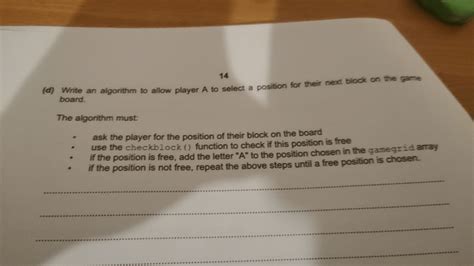 Grade 11 Algorithm I Dont Know How To Write This Algorithm R