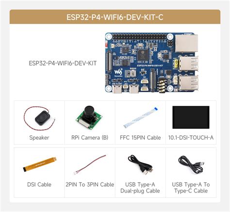 Esp32 P4 Wifi6 Dev Kit A High Performance Dev Board Based On Esp32 P4 And Esp32 C6 Wi Fi6