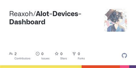 Github Reaxoh Aiot Devices Dashboard
