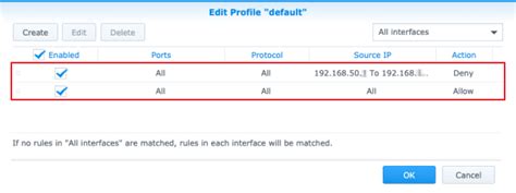 How Do I Create Firewall Rules To Allow Or Deny Ip Addresses To Access Dsm Synology Knowledge