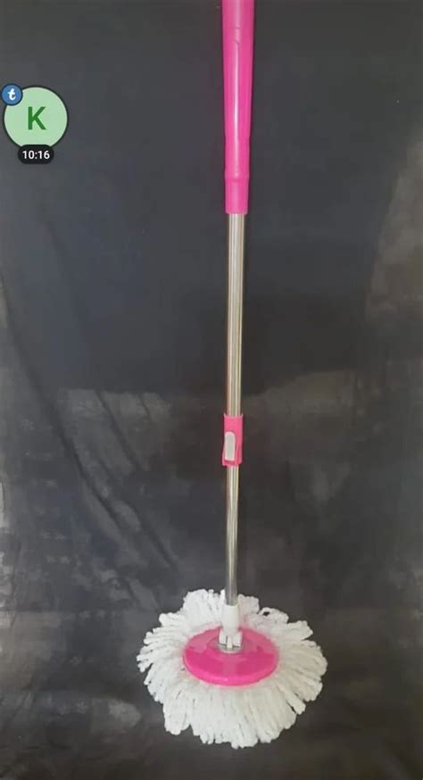 Stainless Steel Spin Mop Stick Floor Cleaning With Microfiber Mop Head