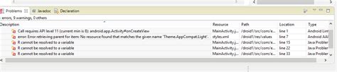 Error In Every New Android Project With Eclipse Stack Overflow