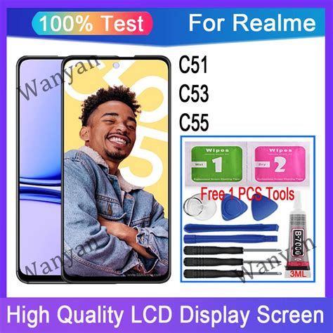 Original Realme C51 C53 C55 Lcd Display Touch Screen Replacement Shopee Philippines