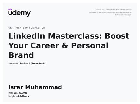 Udemy Course Udemy Learning Linkedin Masterclass Udemey Israr M