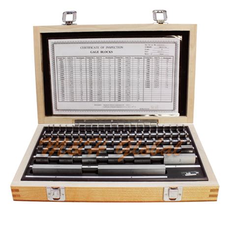 Pc Steel Gage Block Set Space Block Harden Gauges Gauge Grade B Premium EBay