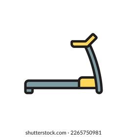 Treadmill Icon Simple Vector Illustrator Stock Vector Royalty Free