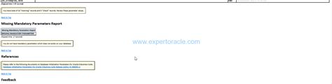ebs database parameter settings analyzer expert oracle