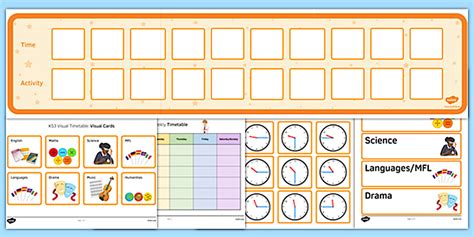 Visual Timetable Resource Pack Twinkl