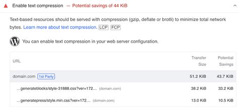 How To Fix The Enable Text Compression Warning In Wordpress