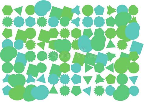 Pattern Of Shape Illustrations Background Stock Vector Illustration Of Canvas Style 110951270