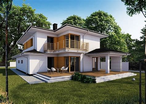 Стилна двуетажна къща с 5 спални и гараж Art Senses артистични идеи за интериор и градина