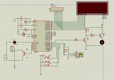 单片机课程设计温控风扇（源代码proteus仿真图）温控风扇仿真图 Csdn博客