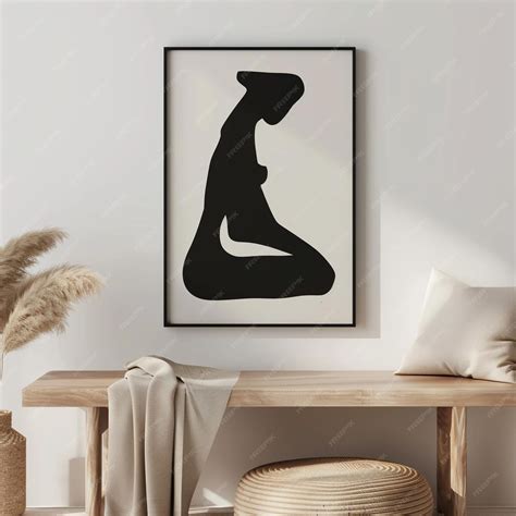 Premium Photo Wall Art Mockup Frame Design Modern Minimalist Contemporary