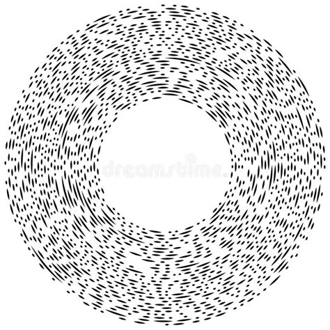 Circular Concentric Segmented Circles Radial Radiating Rings Abstract Geometric Circle Shape