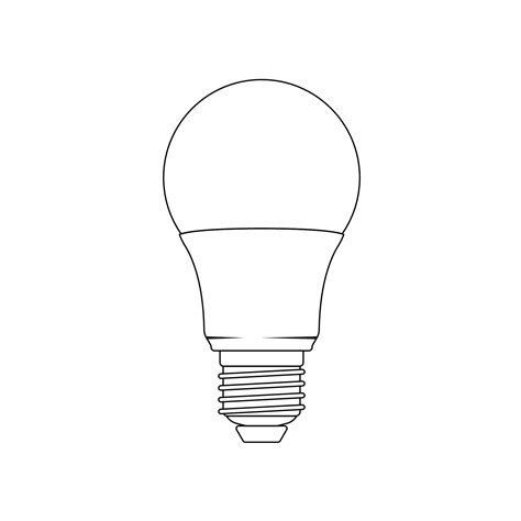 Light Bulb Outline Icon Illustration On White Background 11919436
