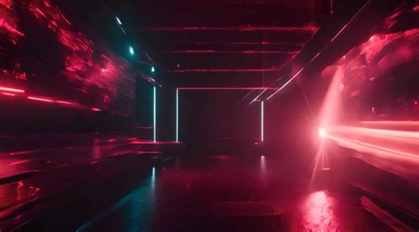 Cyberpunk Aesthetic Neon Tunnel Light Effects Videos