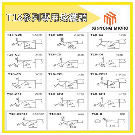 【臺灣現貨】日本 Hakko 白光 T18系列 Fx888專用 烙鐵頭 T18 K T18 B T18 I T18 C 蝦皮購物