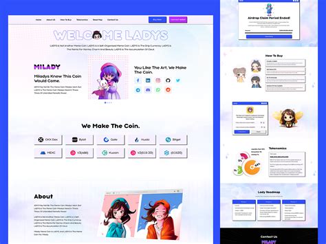 Milady Meme Coin Html And Tailwind Css Web Template By Allclonescript On Dribbble
