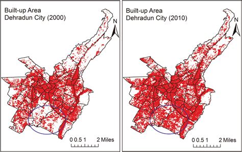 Built Up Area In 2000 And 2010 For Interpretation Of The References Download Scientific