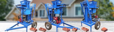Movable Mobile Compressed Earth Interlocking Brick Making Machine