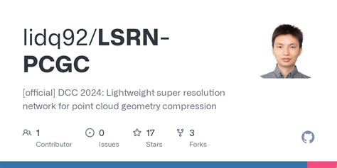 Github Lidq92lsrn Pcgc Official Dcc 2024 Lightweight Super Resolution Network For Point