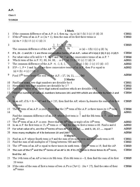 5 Arithmatic Progression Download Free Pdf Mathematics Mathematical Objects 5 Arithmatic Progression Download Free Pdf Mathematics Mathematical Objects