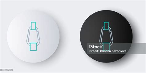 회색 배경에 격리 된 선 카라비너 아이콘입니다 익스트림 스포츠 스포츠 장비 컬러풀한 아웃라인 컨셉 벡터 0명에 대한 스톡 벡터 아트 및 기타 이미지 Istock