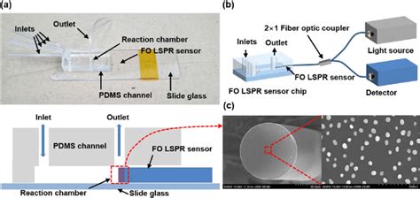 Fabricated Fo Lspr Sensor Chip Optical Set Up And Photograph Of The Download Scientific
