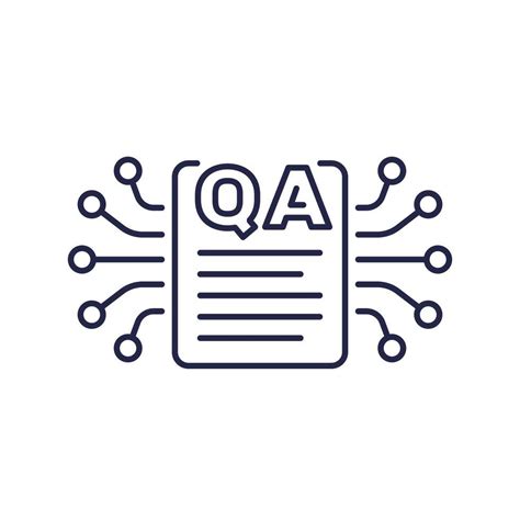 Qa Icon Quality Assurance Line 54773904 Vector Art At Vecteezy