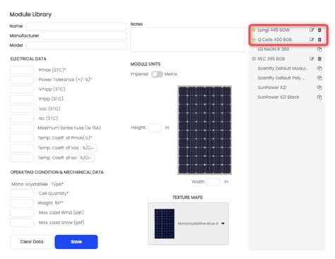 Add A New PV Module Model