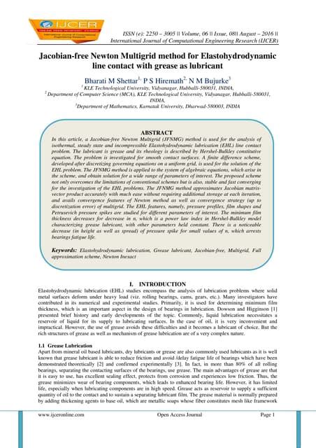 Jacobian Free Newton Multigrid Method For Elastohydrodynamic Line Contact With Grease As