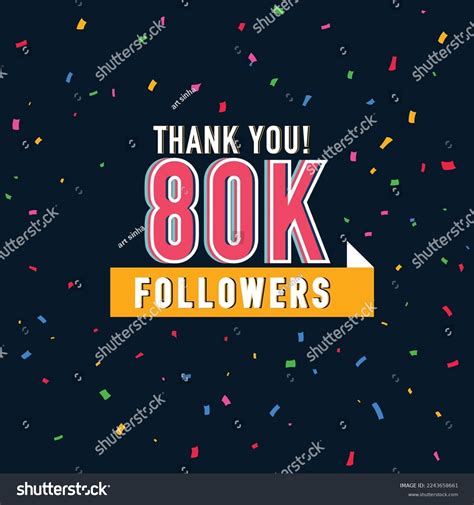 K Followers Vector Art Illustration Thank Stock Vector Royalty Free Shutterstock
