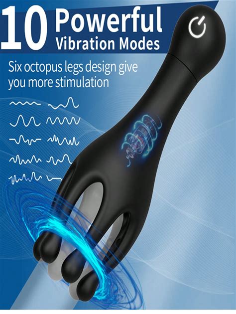 10 Speeds Vibrator Glans Stimulator Penis Massager Trainer Adults Sex Toys For Men Gay Male