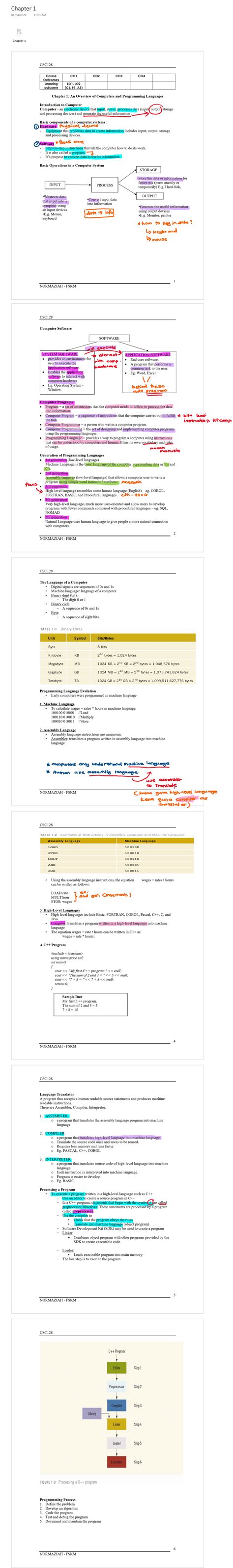 CSC Chapter 1 Csc Course Work Introduction To C Chapter 1 Chapter 1 01 04 2022 11 01 AM