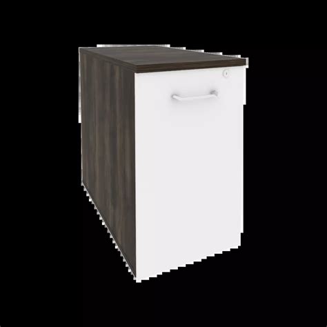 Тумба низкая выдвижная приставная опорная к столам Onix O Vtpo 1 8 Дуб мали белый 432x800x750