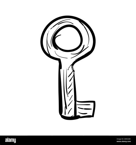 Art Illustration Abstract Hand Draw Vector Symbol Icon Of Key Secure Stock Vector Image And Art