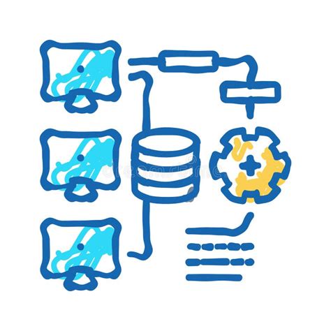 Continuous Integration Software Icon Doodle Illustration Stock Illustration Illustration Of