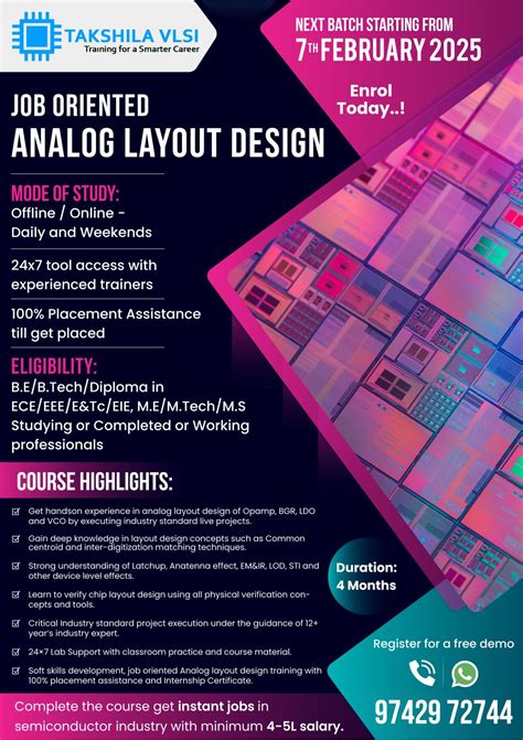 Takshila Vlsis Job Oriented Analog Layout Design Course Jyothsna B