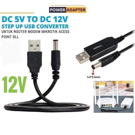 Jual Kabel Usb Powerbank Step Up 5v To 12v Modem Router Orbit Star 2